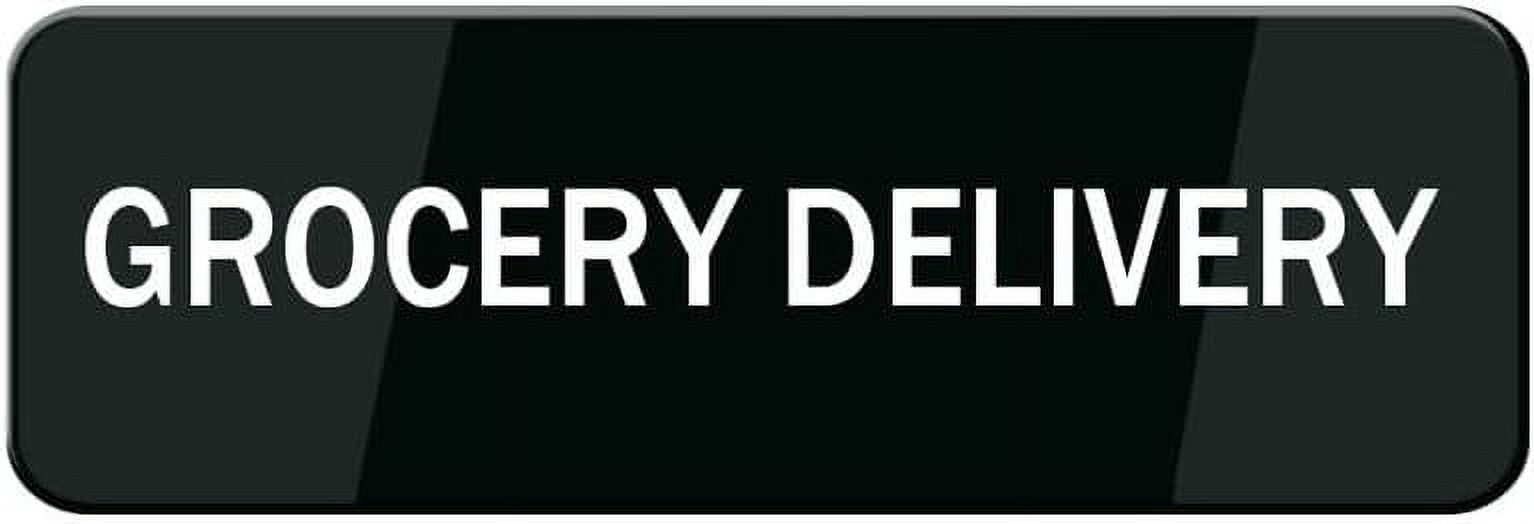 Acrylic Sign 3x10 Inch Grocery Delivery Sign Acrylic Plastic Sign With ...
