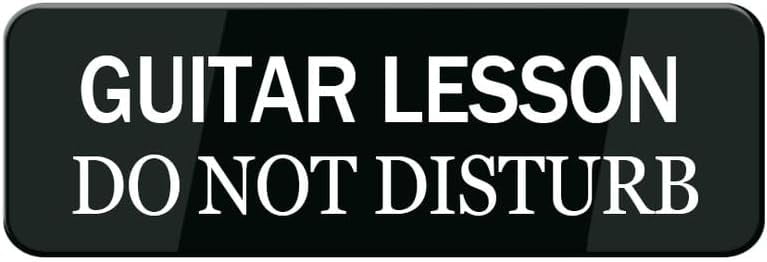 Acrylic Sign 3x10 Inch Guitar Lesson Do Not Disturb Sign Signage White ...