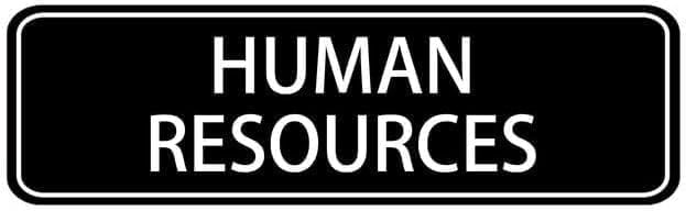 Acrylic Sign 3x10 Inch Human Resources Sign Acrylic Plaque With For ...