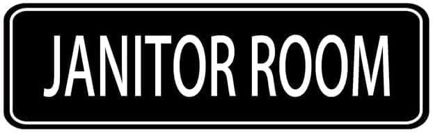 Acrylic Sign 3x10 Inch Janitor Room Sign Acrylic Plaque With For Door ...