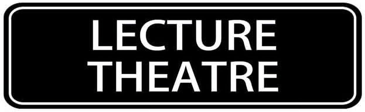 Acrylic Sign 3x10 Inch Lecture Theatre Sign Acrylic Plaque For Door ...