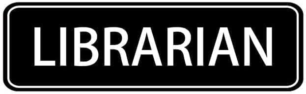 Acrylic Sign 3x10 Inch Librarian Sign Acrylic Plaque With For Door ...