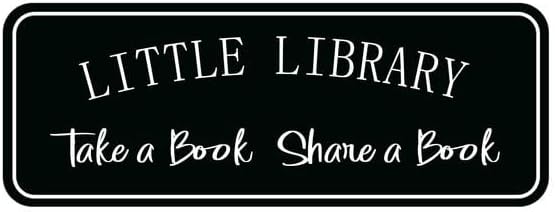 Acrylic Sign 3x10 Inch Little Library Sign Take A Book Share A Book ...