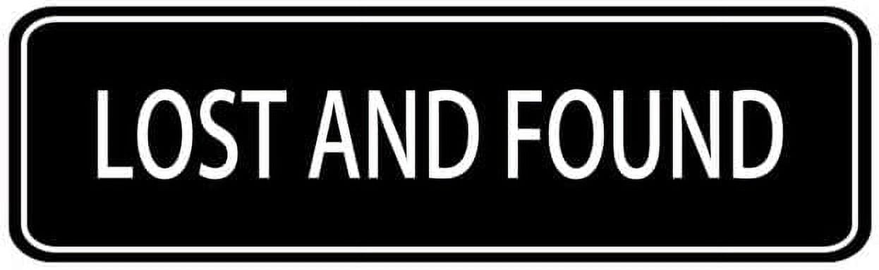 Acrylic Sign 3x10 Inch Lost And Found Sign Acrylic Plaque For Door ...