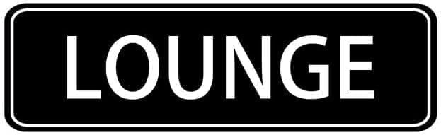 Acrylic Sign 3x10 Inch Lounge Sign Acrylic Plaque With For Door Offices ...