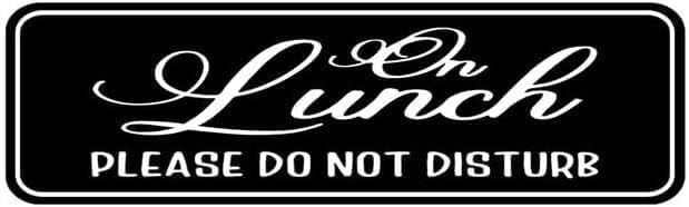Acrylic Sign 3x10 Inch On Lunch Please Do Not Disturb Office Sign ...