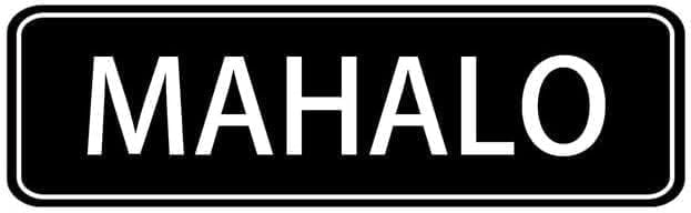 Acrylic Sign 3x10 Inch Mahalo Sign Acrylic Plaque With For Door Offices ...