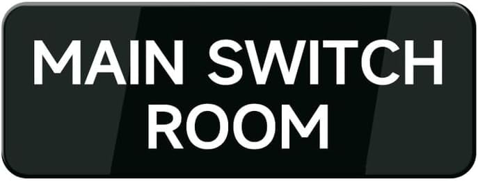 Acrylic Sign 3x10 Inch Main Switch Room Sign For Door Or Wall Acrylic ...