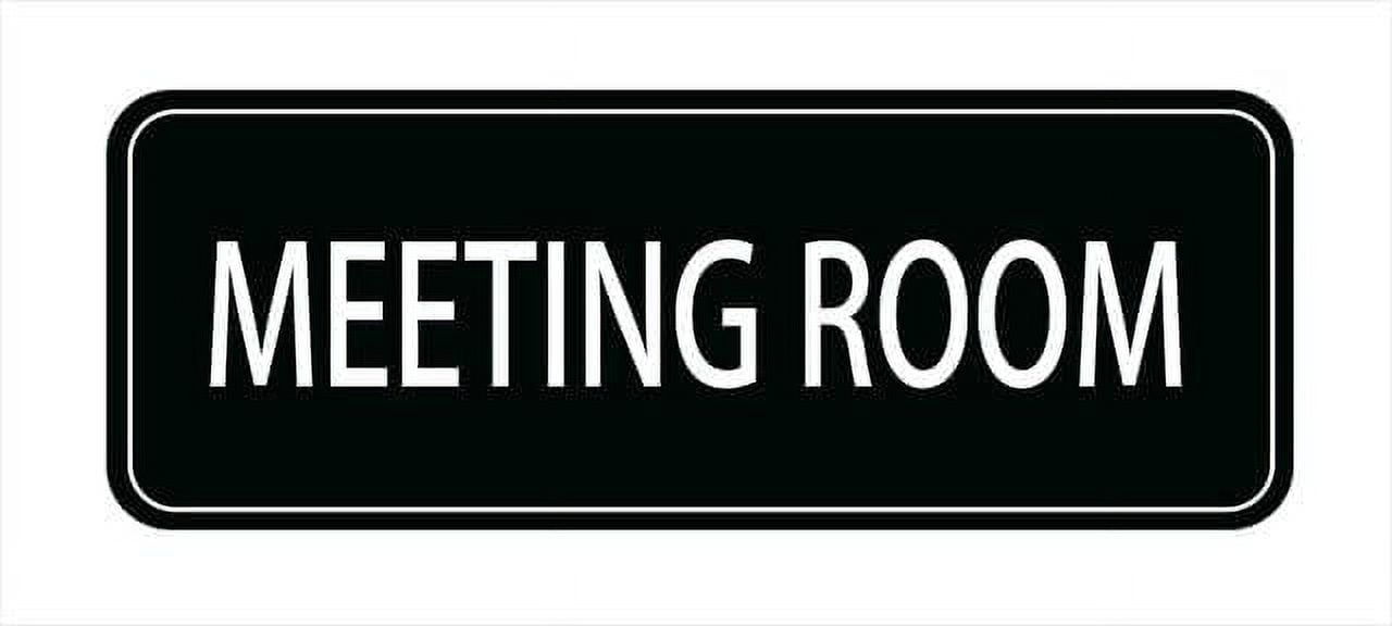 Acrylic Sign 3x10 Inch Meeting Room Graphic Sign Self Adhesive Sign For ...