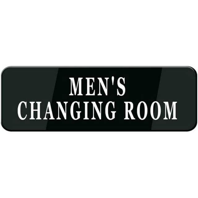 Acrylic Sign 3x10 Inch Men'S Changing Room Sign Self Adhesive Sign For ...