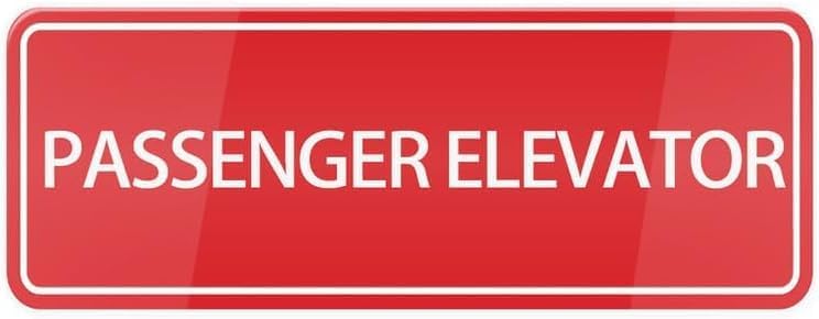 Acrylic Sign 3x10 Inch Passenger Elevator Sign Acrylic Plastic Sign ...