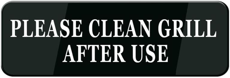 Acrylic Sign 3x10 Inch Please Clean Grill After Use Sign Acrylic ...