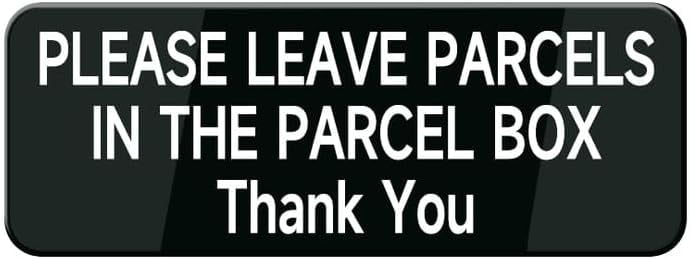 Acrylic Sign 3x10 Inch Please Leave Parcels In The Parcel Box Thank You ...