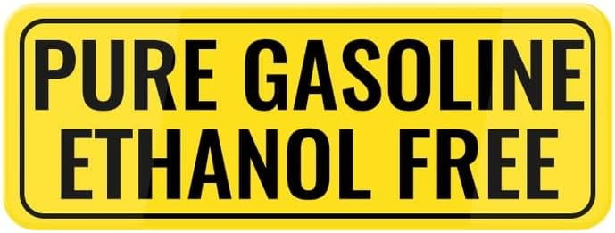 Acrylic Sign 3x10 Inch Pure Gasoline Ethanol Free Sign Stickers Acrylic ...