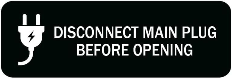 Acrylic Sign 3x10 Inch Strong Self Adhesive Acrylic Disconnect Main ...