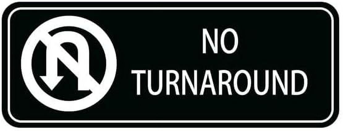 Acrylic Sign 3x10 Inch No Turnaround Graphic Sign Self Adhesive Sign ...