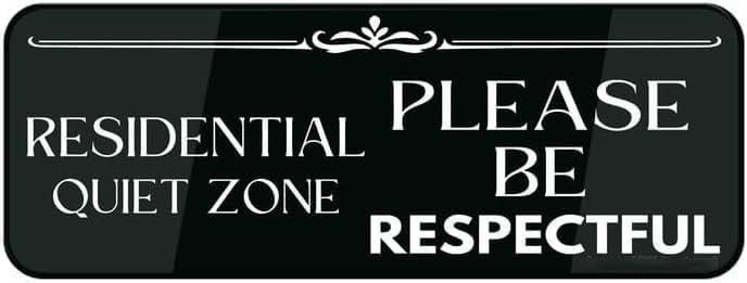 Acrylic Sign 3x10 Inch For Wall Please Be Respectful Sign Pack Quiet ...
