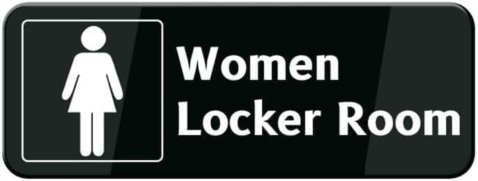 Acrylic Sign 3x10 Inch Women Locker Room Sign Acrylic Warning Sign Door ...