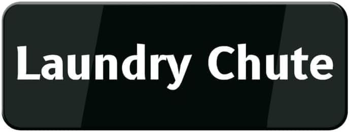Acrylic Sign 3x8 Inch Acrylic Laundry Chute Sign Business Restaurant ...