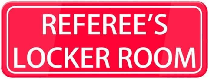 Acrylic Sign 3x8 Inch Acrylic Referee'S Locker Room Door Sign Great Use ...