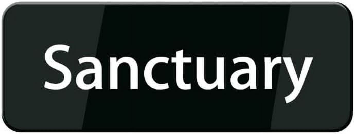 Acrylic Sign 3x8 Inch Acrylic Sanctuary Sign Minimalist Style Office ...