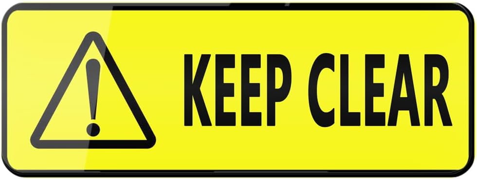 Acrylic Sign 3x8 Inch Acrylic Signs Acrylic Plastic Signs Keep Clear In ...