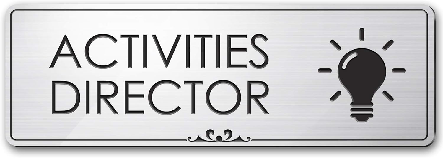 Acrylic Sign 3x8 Inch Acrylic Signs Activities Director Sign Funny Desk ...