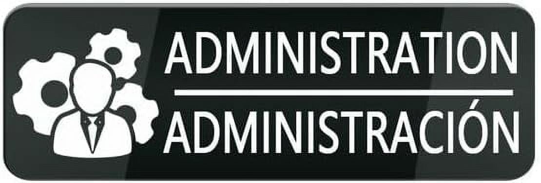 Acrylic Sign 3x8 Inch Acrylic Signs Administration Administraci N Sign For House Office Home ...