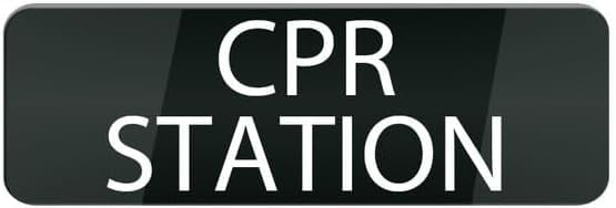 Acrylic Sign 3x8 Inch Acrylic Signs Cpr Station Stylish & Prominent ...