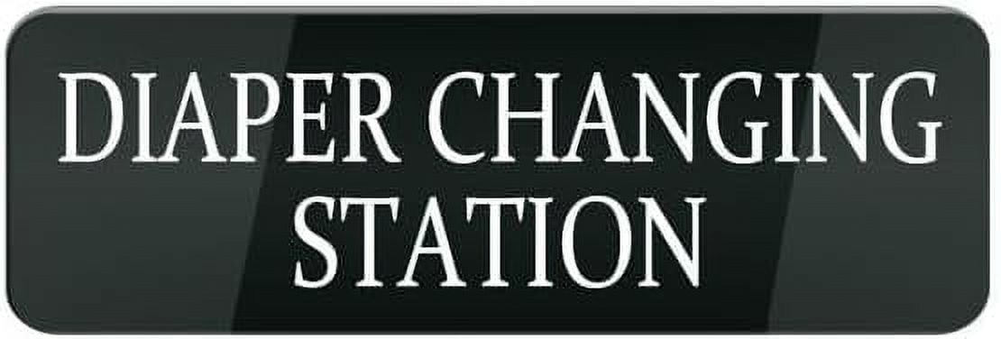 Acrylic Sign 3x8 Inch Acrylic Signs Diaper Changing Station Sign For ...