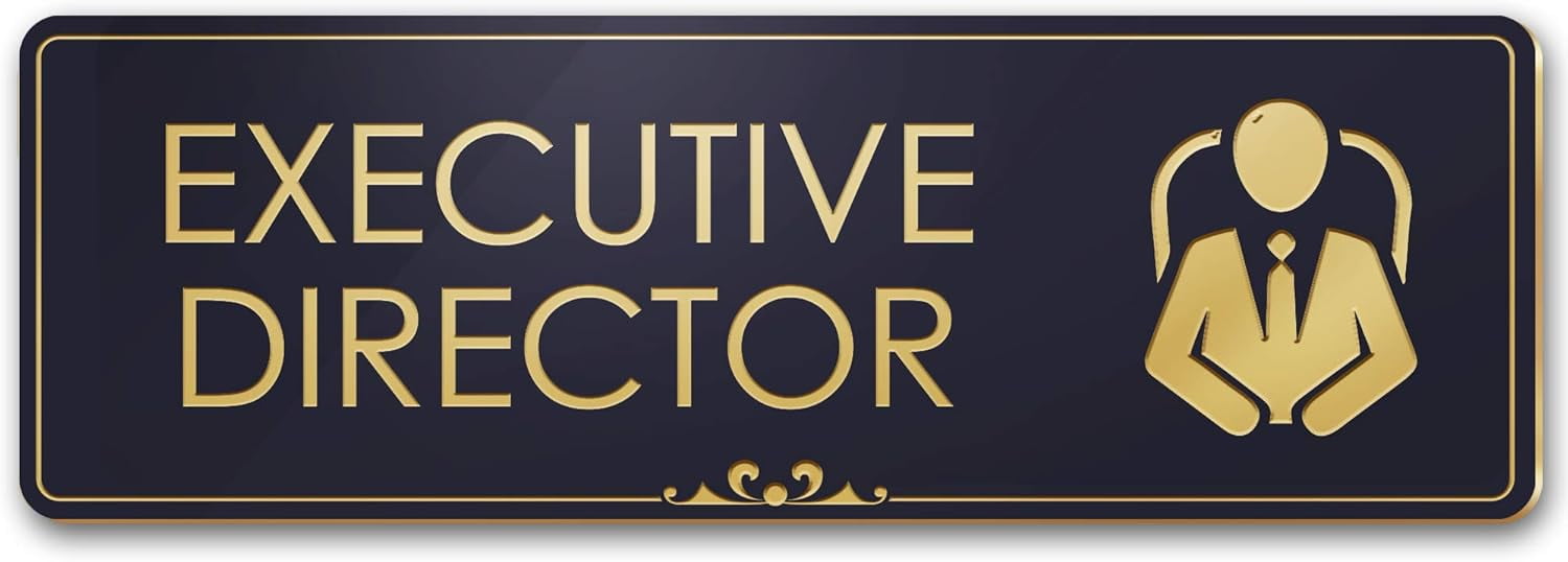 Acrylic Sign 3x8 Inch Acrylic Signs Executive Director Office Door Sign ...