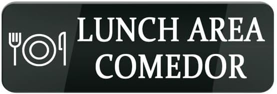 Acrylic Sign 3x8 Inch Acrylic Signs Lunch Area Comedor Stylish ...