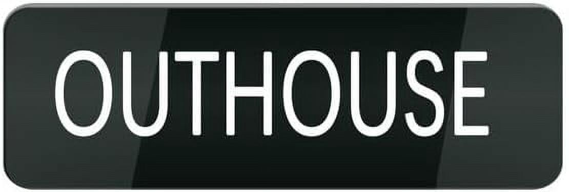 Acrylic Sign 3x8 Inch Acrylic Signs Outhouse Sign For House Office Home ...