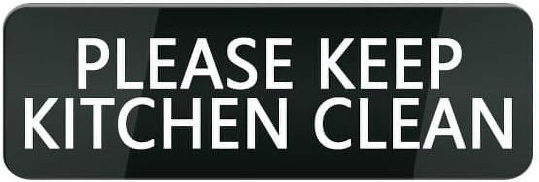 Acrylic Sign 3x8 Inch Acrylic Signs Please Keep Kitchen Clean Sign For ...