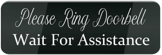 Acrylic Sign 3x8 Inch Acrylic Signs Please Ring Doorbell Wait For ...