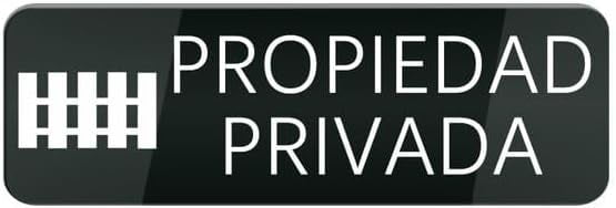 Acrylic Sign 3x8 Inch Acrylic Signs Propiedad Privada Sign For Door Or ...