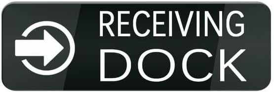 Acrylic Sign 3x8 Inch Acrylic Signs Receiving Dock Sign For House ...