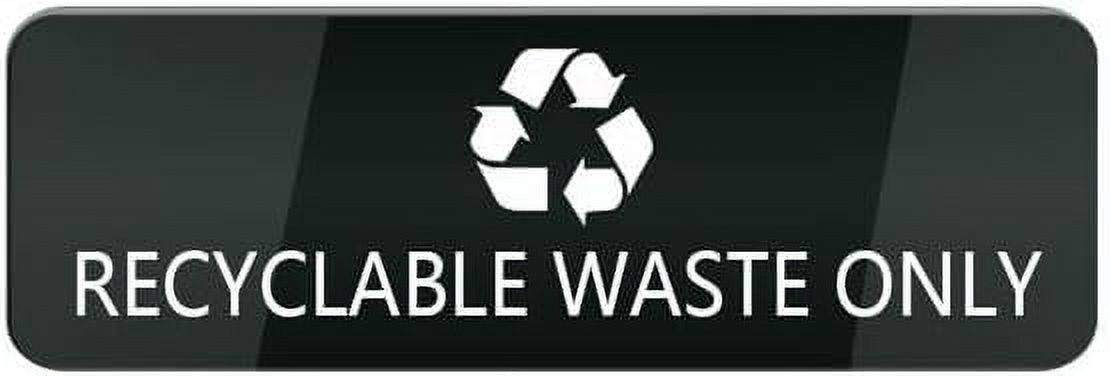 Acrylic Sign 3x8 Inch Acrylic Signs Recyclable Waste Only Stylish ...