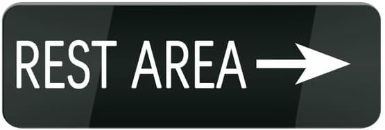 Acrylic Sign 3x8 Inch Acrylic Signs Rest Area Sign For Door Or Wall ...