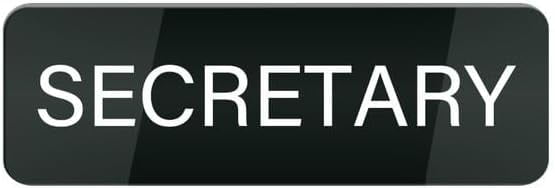 Acrylic Sign 3x8 Inch Acrylic Signs Secretary Fade Resisting Signs For ...