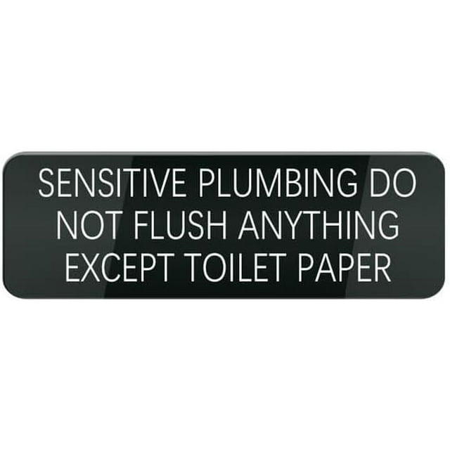 Acrylic Sign 3x8 Inch Acrylic Signs Sensitive Plumbing Do Not Flush ...