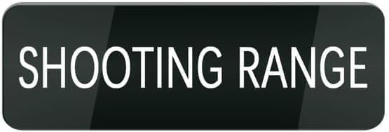 Acrylic Sign 3x8 Inch Acrylic Signs Shooting Range Small Rectangular ...