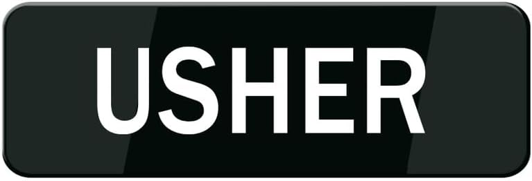 Acrylic Sign 3x8 Inch Acrylic Signs Usher Sign For House Home And ...