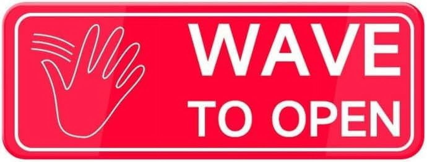 Acrylic Sign 3x8 Inch Acrylic Wave To Open Acrylic Signs For Business ...