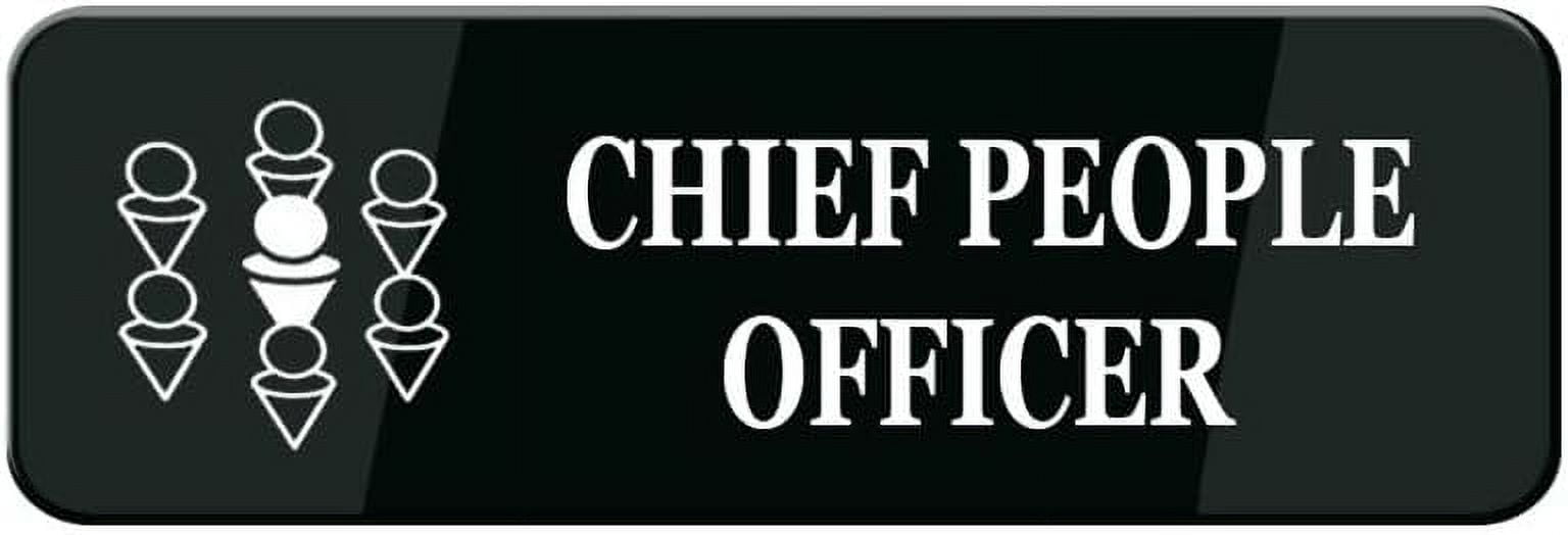 Acrylic Sign 3x8 Inch Chief People Officer Sign Acrylic Plastic Signs ...