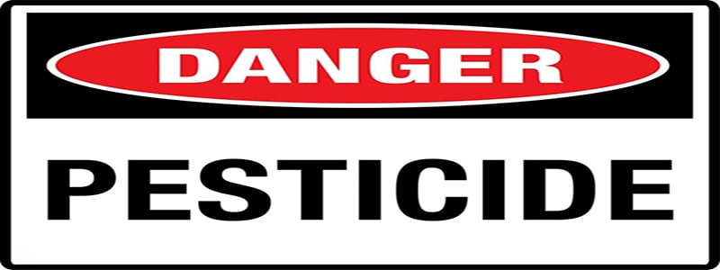 Acrylic Sign 3x8 Inch Danger Pesticide Fade Resisting Signs For Office ...