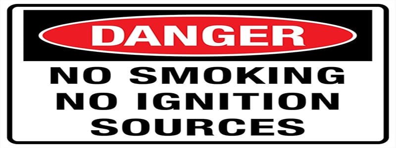 Acrylic Sign 3x8 Inch Danger No Smoking No Ignition Sources Sign For ...