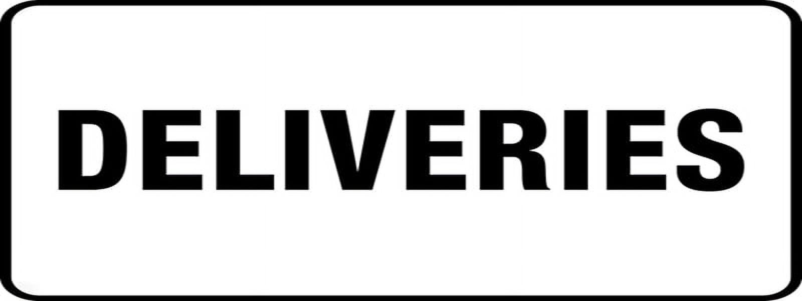 Acrylic Sign 3x8 Inch Deliveries Sign For Door Or Wall Acrylic Design ...