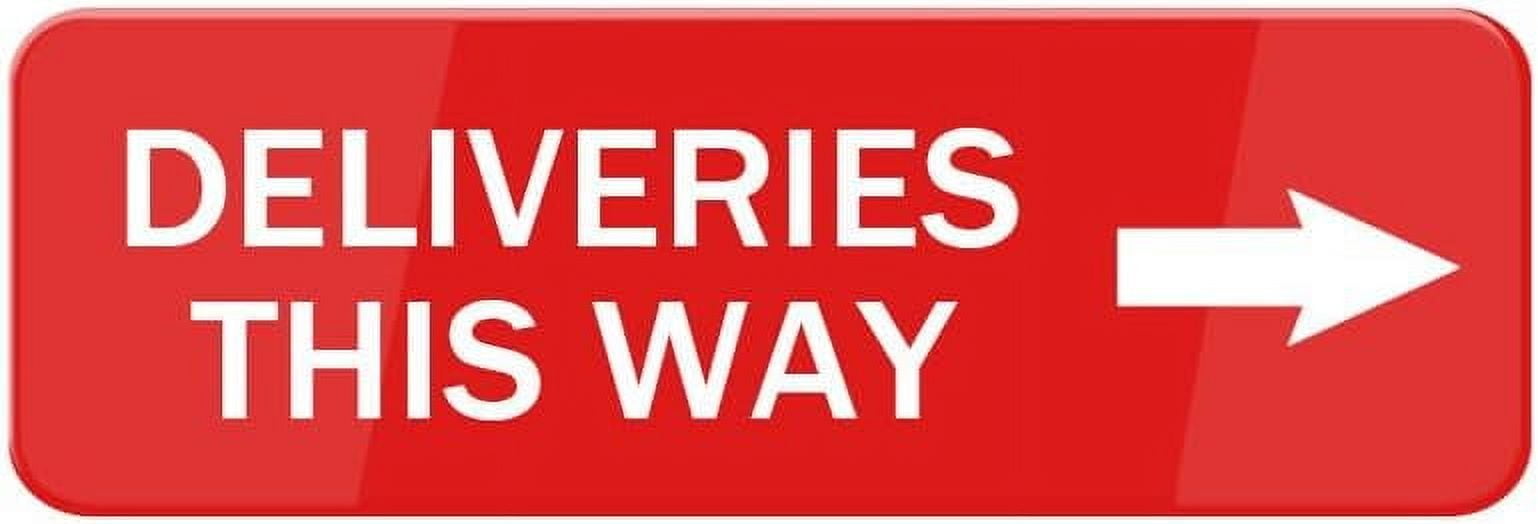 Acrylic Sign 3x8 Inch Deliveries This Way Sign For Door Or Wall Acrylic ...