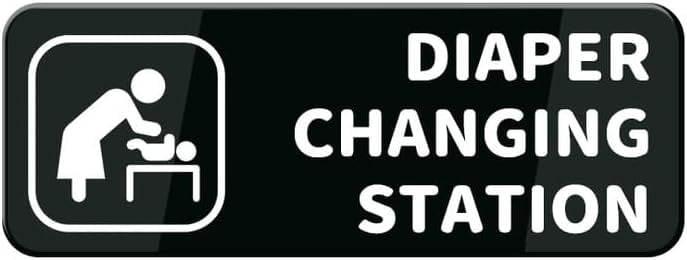 Acrylic Sign 3x8 Inch Diaper Changing Station Sign Acrylic Plastic Sign ...